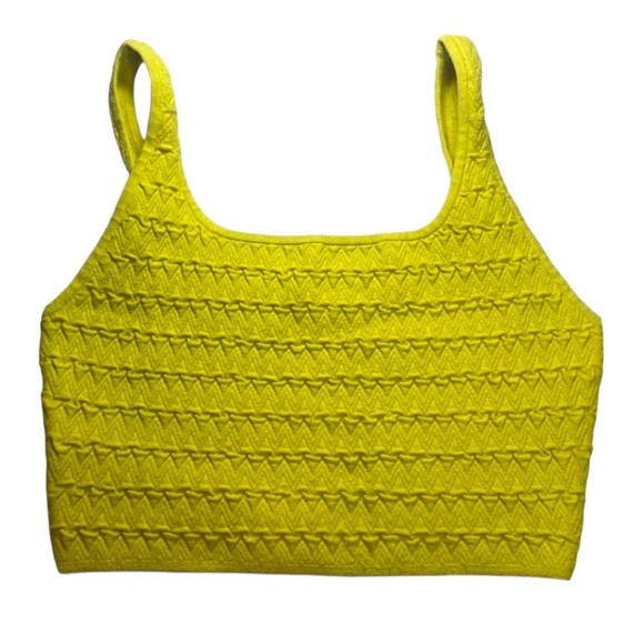 Aritzia | Tops | Aritzia Babaton Yellow Mustard Crop Top Medium | Poshmark